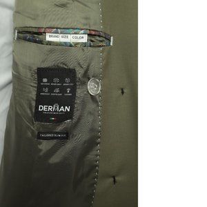 Derman | Suits & Blazers | Doublebreasted 2pc Suit By Derman Olive ...